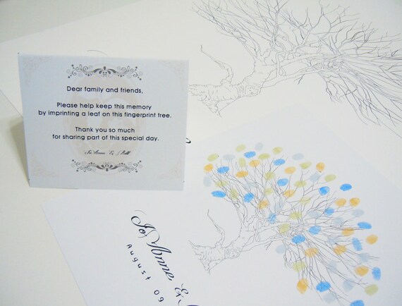 Fingerprint Tree Poem Instructions 
