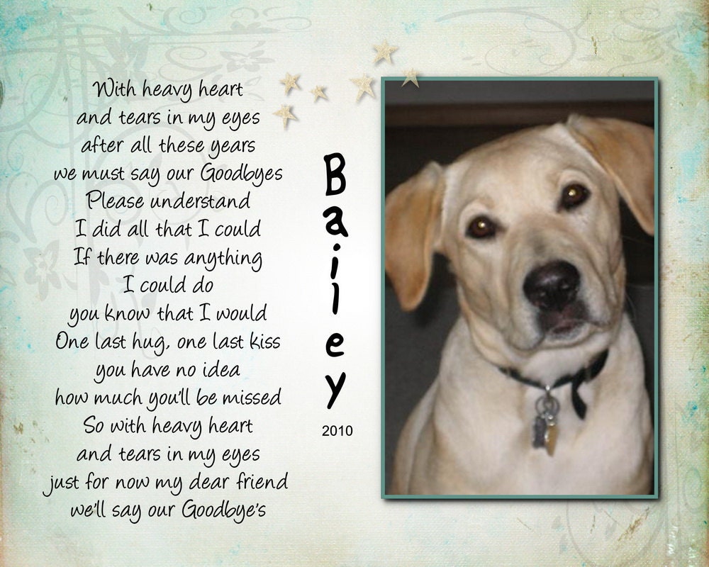 Pet Memorial With Poem I Only Wanted You Your Pet Photo 8x10 For Dog 