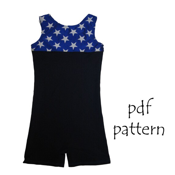 CASEY UNITARD BIKETARD ALL IN ONE GYM WEAR PDF ePATTERN - $8.00 ...