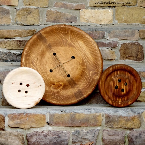 Giant Wooden Buttons For Wall