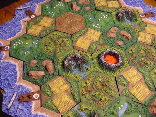 Full Sized Custom Made 3D Settler of Catan Tiles (PAINTED) | malleableworld