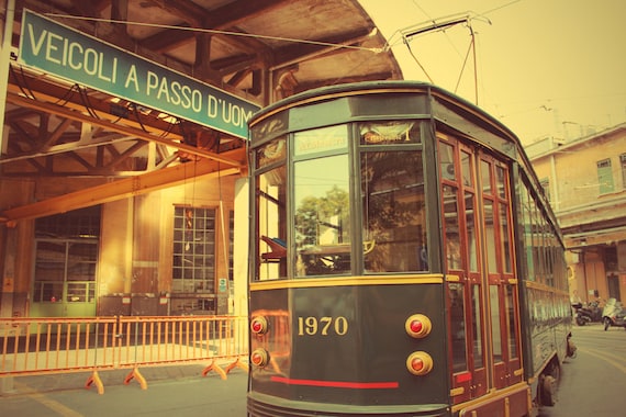riding a tram in italy | Reading Italian Maps